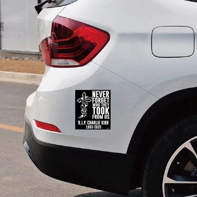 NEVER FORGET CHARLIE Kirk Car Decorative Stickers Vinyl Decal K9K8 H9V6 ...