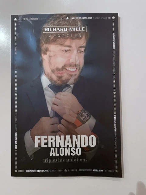 MAGAZINE RICHARD MILLE - Automobilia Fernando Alonso EUR 39,00 ...