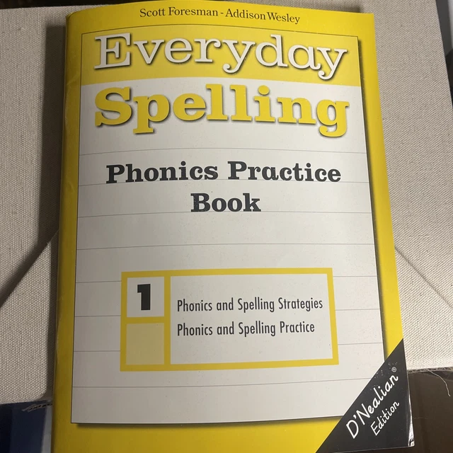SPELLING 2000 PHONICS Practice Book Grade 1 by Scott Foresman $15.00 ...
