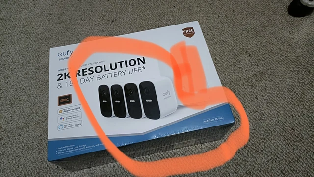 EUFY CAMERAS 2c pro 2k resolution. NEW. Never used. ONE CAMERA ONLY 3 ...