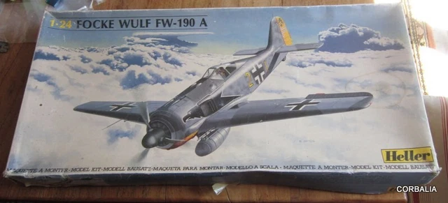 MAQUETTE AVION HELLER 1/24 ~ Focke Wulf Fw-190 A EUR 55,00 - PicClick FR