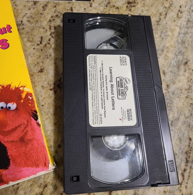 SESAME STREET VHS Lot of 3. Learning About Letters & Numbers. Best of ...