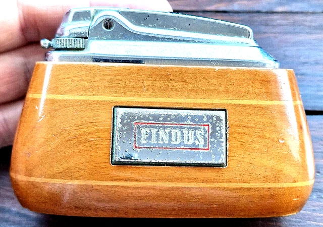 RARE VINTAGE RONSON VARAFLAME "FINDUS" Gas Table Lighter in Working ...