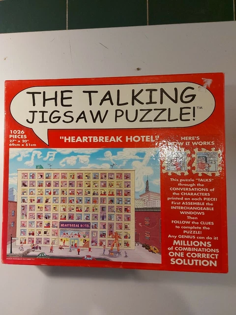 THE TALKING JIGSAW Puzzle, 1026 Pieces , Heartbreak Hotel By Bv Leisure ...