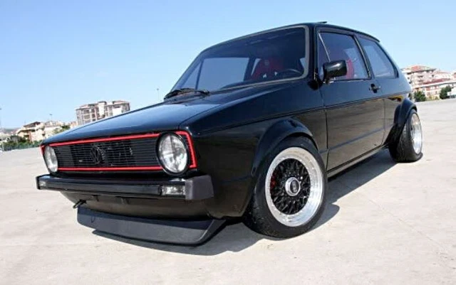 FITS FOR VW Golf MK1 GTI Front Big Bumper Chin Spoiler Lip Valance ...