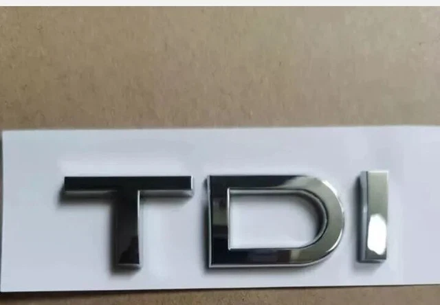 AUDI TDI SLIBER Schriftzug Emblem Logo selbstklebend Neu EUR 13,70 ...
