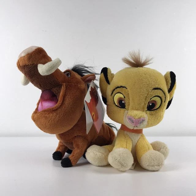 DISNEY POSH PAWS The Lion King Simba and Rare Marketing Sample Pumba ...
