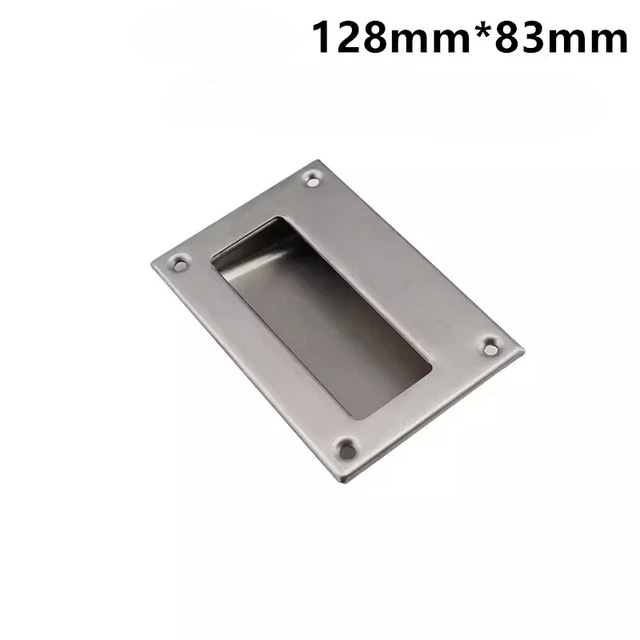 STAINLESS STEEL RECESSED Flush Pull Finger Insert Slide Sliding Door ...