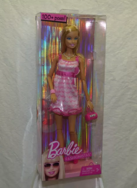 Barbie Fashionistas Articulated Fashion Doll 100 Poses Nib R9880 Nrfb