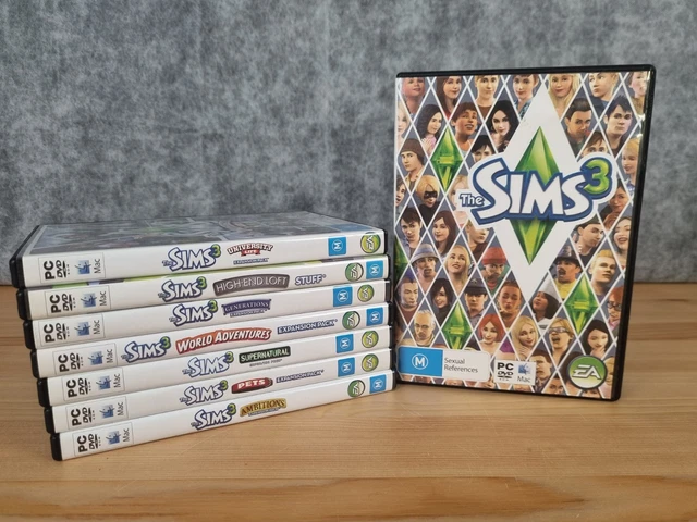 THE SIMS 3 PC Bundle Base Game + 7 Expansion/Stuff Packs $39.95 ...