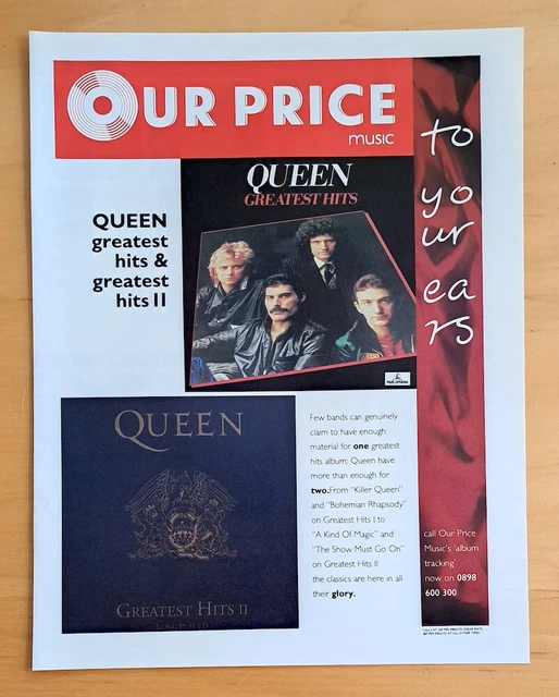 QUEEN GREATEST HITS And Greatest Hits Ii Vintage Uk Magazine Advert £12 ...