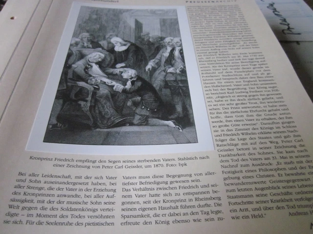 PREUSSEN ARCHIV N2 2150 Kronprinz Friedrich Versöhnung mit dem ...