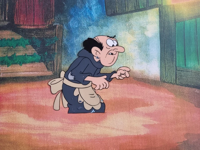 HANNA BARBERA GARGAMEL Original 1980s TV SMURFS Animation Art ...