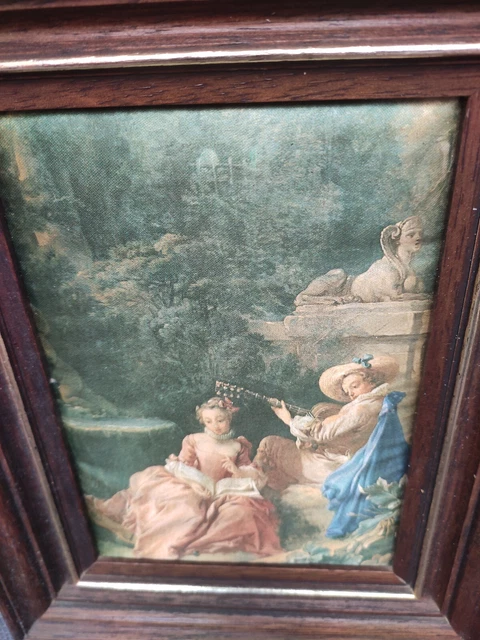 ANCIEN TABLEAU HUILE sur tissus scene de genre EUR 8,00 - PicClick FR