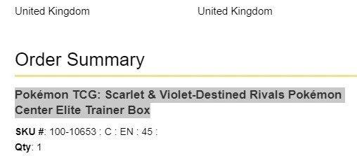 POKÉMON TCG: SCARLET & Violet-Destined Rivals Pokémon Center ETB - Pre ...