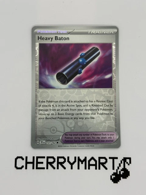 HEAVY BATON 151/162 - Reverse Holo - Temporal Forces - NM/M Pokemon ...