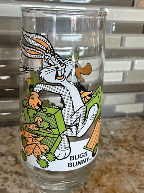 1979 Bugs Bunny Daffy Duck Elmer Fudd Looney Toons Trinkglas Vintage