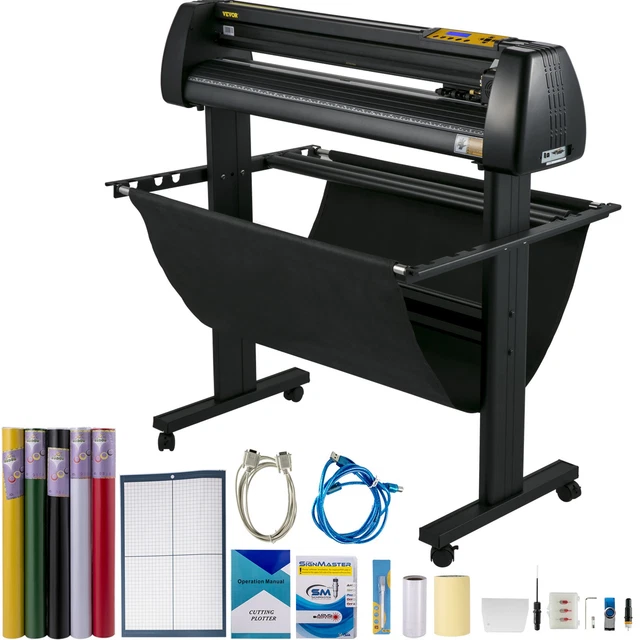 VEVOR PLOTTER DE Découpe Vinyle Traceur de Coupe 870 mm avec SignMaster EUR 368,99 - PicClick FR