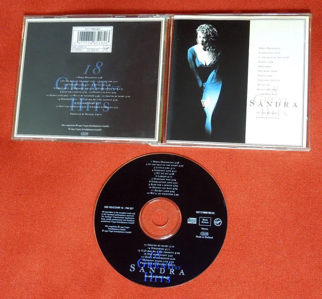 SANDRA 18 GREATEST Hits 1992 CD rare oop early press MICHAEL CRETU ...