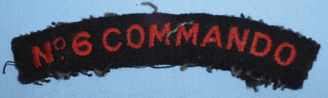 WW2 ROYAL MARINES No 6 COMMANDO PATCH BRITISH MILITARY SLEEVE PATCH ...
