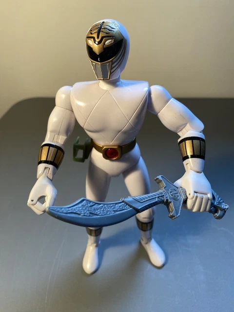 WHITE RANGER 8'' Mighty Morphin Power Ranger Sword Bandai 1993 Action ...