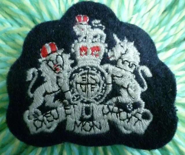 BRITISH ARMY WO1 Conductors Rank Uniform Cloth Badge Patch Used Antique ...