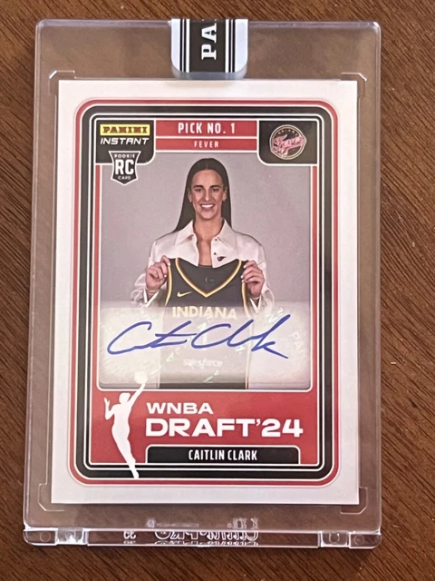 2024 PANINI INSTANT Caitlin Clark WNBA Draft Night Rookie Auto /99 #1 ...