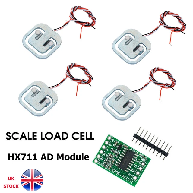 SCALE BODY LOAD Cell Resistance Strain Weight Sensor +HX711 AD Module ...