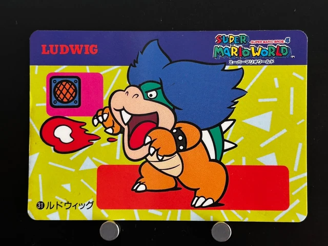 LUDWIG VON KOOPA Super Mario Bros 4 Card #31 Japanese Nintendo ...