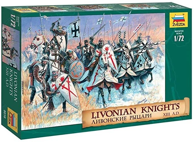 MINIATURE SOLDATS MODEL Kit Modélisme Dioramas Zvezda Livonie Knights ...