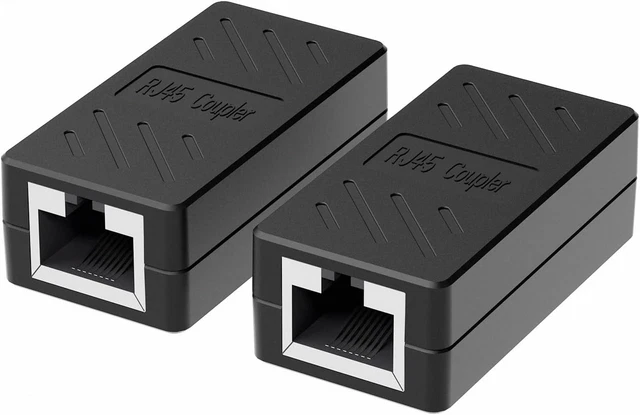 RJ45 COUPLER, ETHERNET Extender, In-Line Coupler Female to Female ...