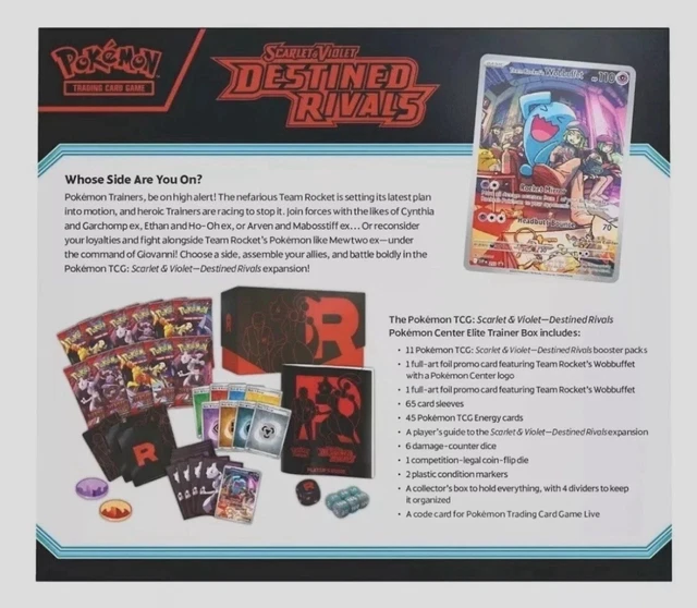 POKEMON DESTINED RIVALS POKEMON CENTER Elite Trainer Box ETB - Presale ...
