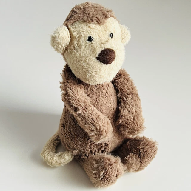JELLYCAT SMALL BASHFUL Monkey Plush Soft Cuddly Teddy Bear Toy ...