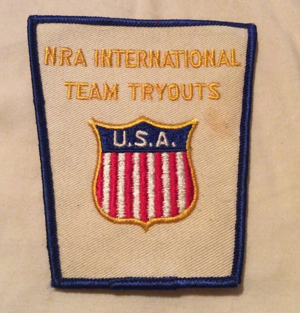 1970’S NRA INTERNATIONAL Team Tryouts Patch National Rifle Association ...