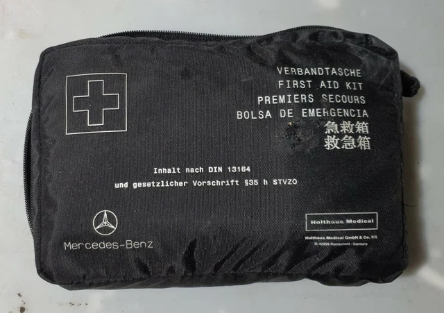 GENUINE ORIGINAL MERCEDES first aid kit DIN 13164 amg g63 e63 glc c63 a ...