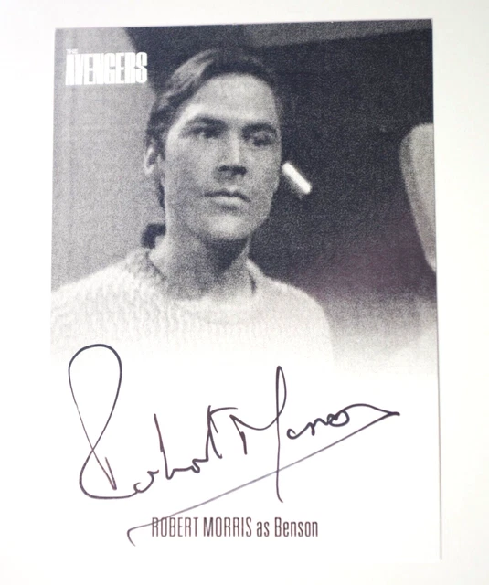 AVENGERS COMPLETE COLLECTION Series 3 Robert Morris Autograph Card RARE ...