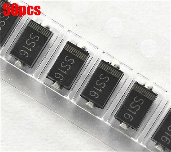 SS16 DIODE SCHOTTKY SR160 DO-214AC 60V 1A 50Pcs New Ic ha $1.99 ...