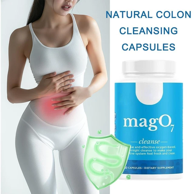 MAGO7 -NATURAL COLON Cleanse & Detox -Occasional Constipation Relief 60 ...
