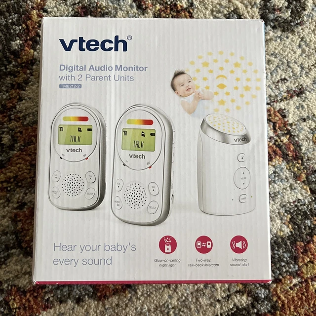 VTECH DIGITAL AUDIO Monitor Model TM8212-2 with Two Cordless Parent ...
