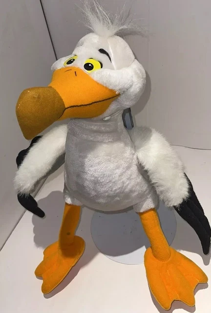 VINTAGE DISNEY'S LITTLE Mermaid 1991 Scuttle Seagull Bird Plush Stuffed ...