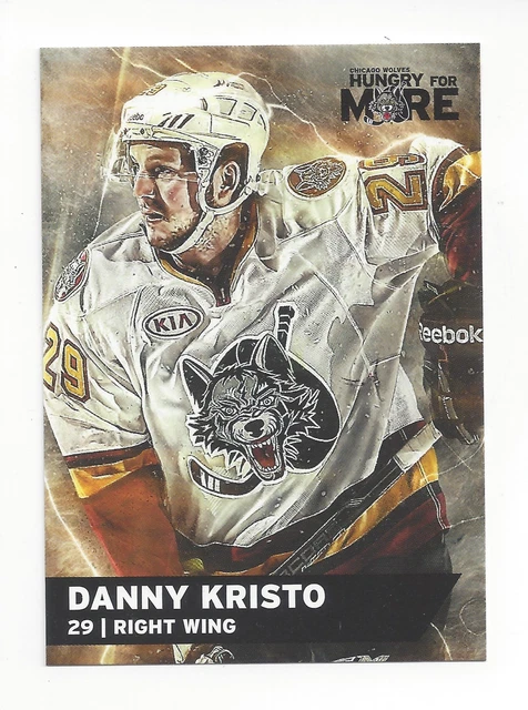 2015-16 CHICAGO WOLVES (AHL) Danny Kristo (Panthère d'Augsbourg) EUR 2 ...