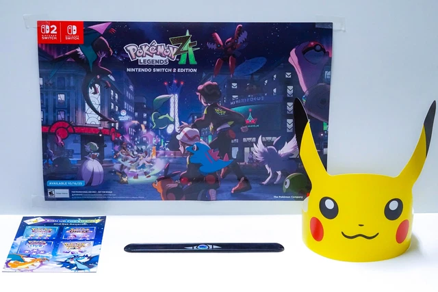 2025 SDCC POKEMON Mega Evolution Experience Legends ZA Poster Pikachu ...