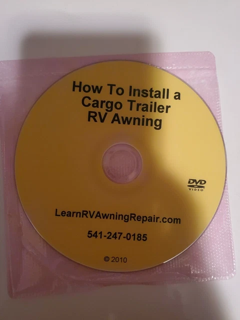 HOW TO INSTALL A Cargo Trailer RV Awning Loose Disc DVD 2010 $2.00 ...
