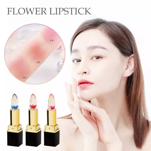 TRANSPARENT COLOR JELLY Flower Lipstick Temperature Change Magic ... TRANSPARENT COLOR JELLY Flower Lipstick Temperature Change Magic ...