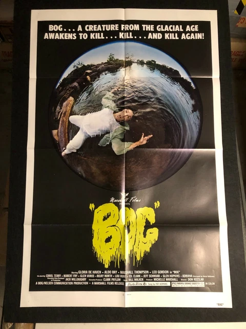 BOG 1978 US OS HORROR Movie Poster GREAT ART PREHISTORIC GILL MONSTERS ...