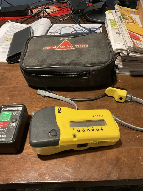 SIEMON STM-8 NETWORK Cable Tester Cabling System with Case - UNTESTED ...