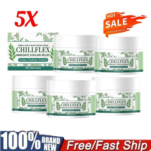 5X 100G HER bal Joint & Muscle Relief Cream Chillflex Immediate Cooling ...