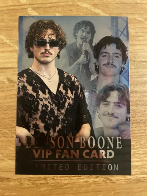 BENSON BOONE PANINI 2025 Pop Stars! VIP Fan Club Limited Edition Card £ ...