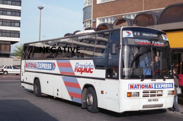 35MM BUS NEGATIVE NATIONAL EXPRESS RAPIDE Vo B10M-60 PLAXTON NXI9002 ...