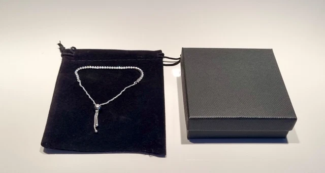 PANDORA SPARKLING SLIDER Tennis Bracelet 599375C01 25cm £52.72 ...